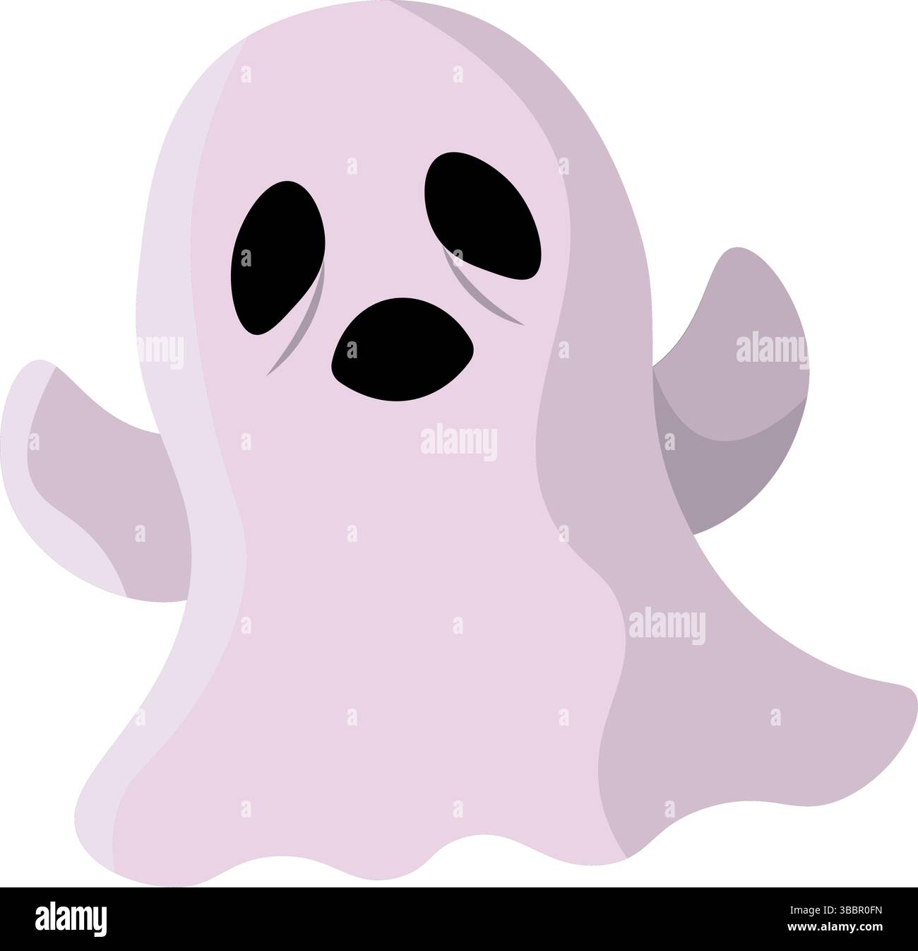 Angry cartoon ghost face. Vector illustration Stock Vector Image & Art ...