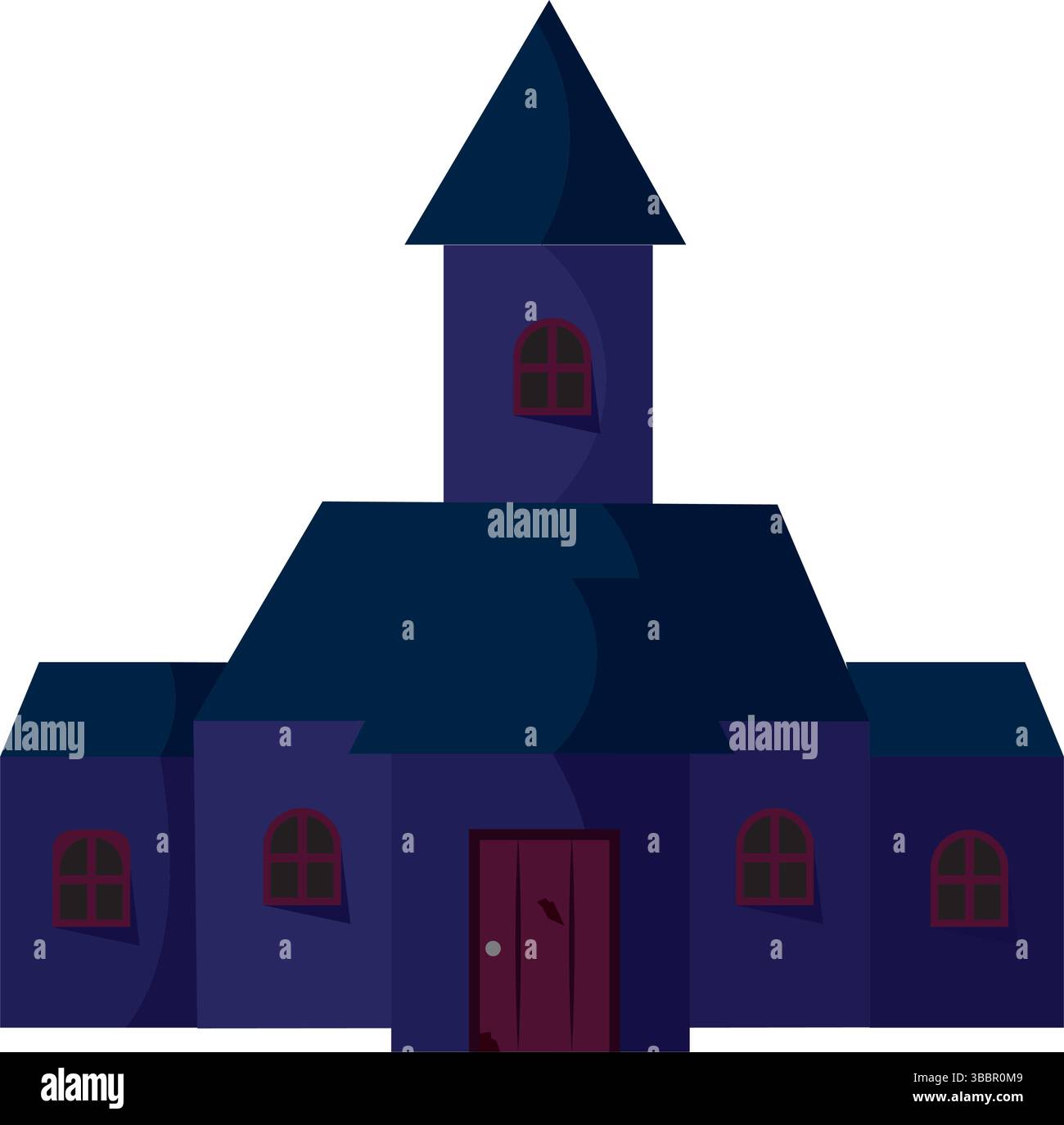 Haunted spooky castle icon. Vector illustration Stock Vector Image ...