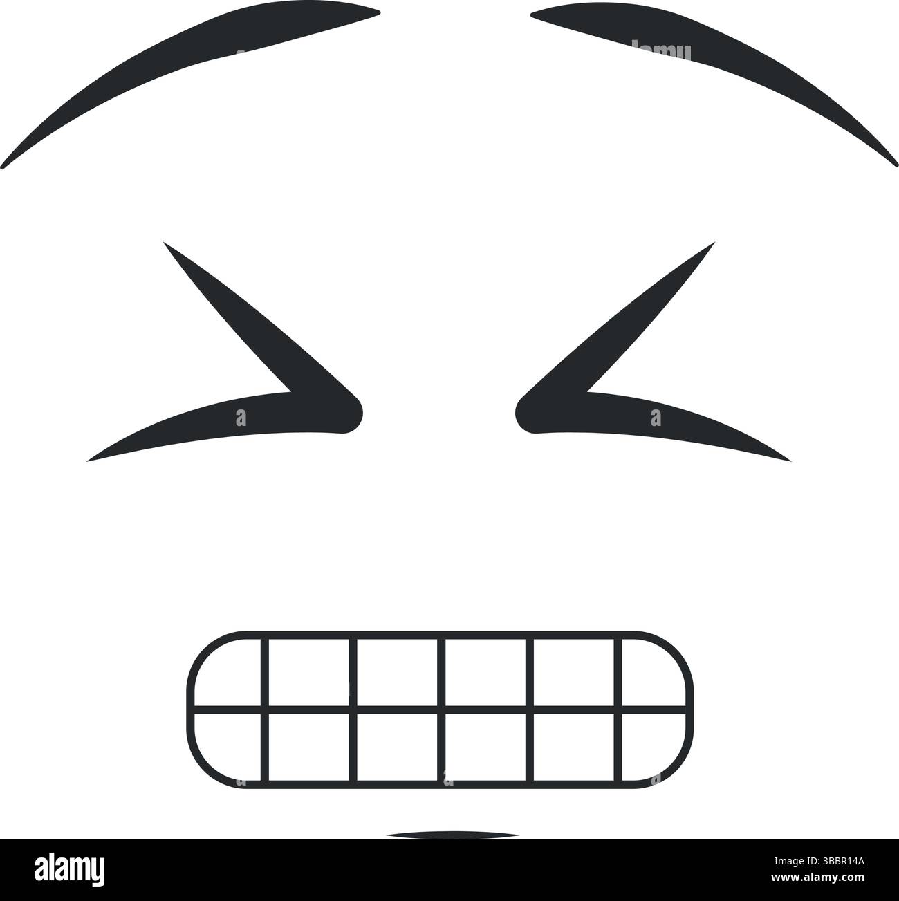 Funny squint face vector. Vector illustration Stock Vector Image & Art ...