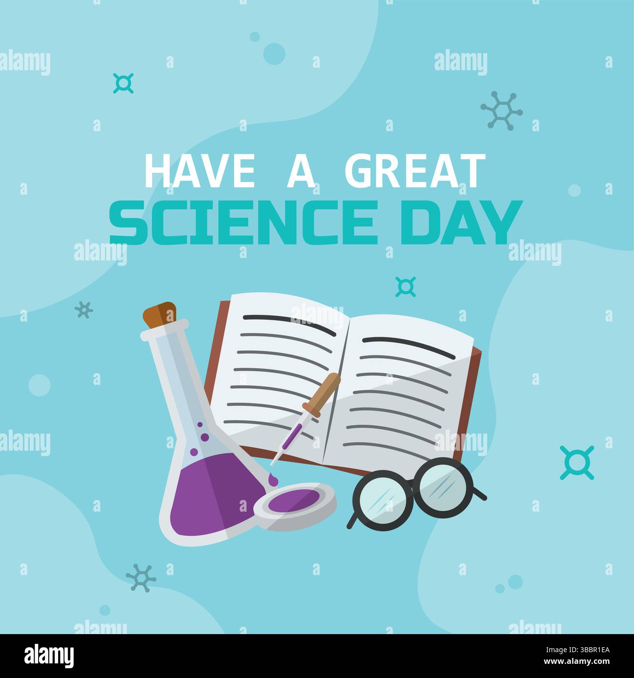 Book and lab gear science art. Vector illustration Stock Vector Image ...