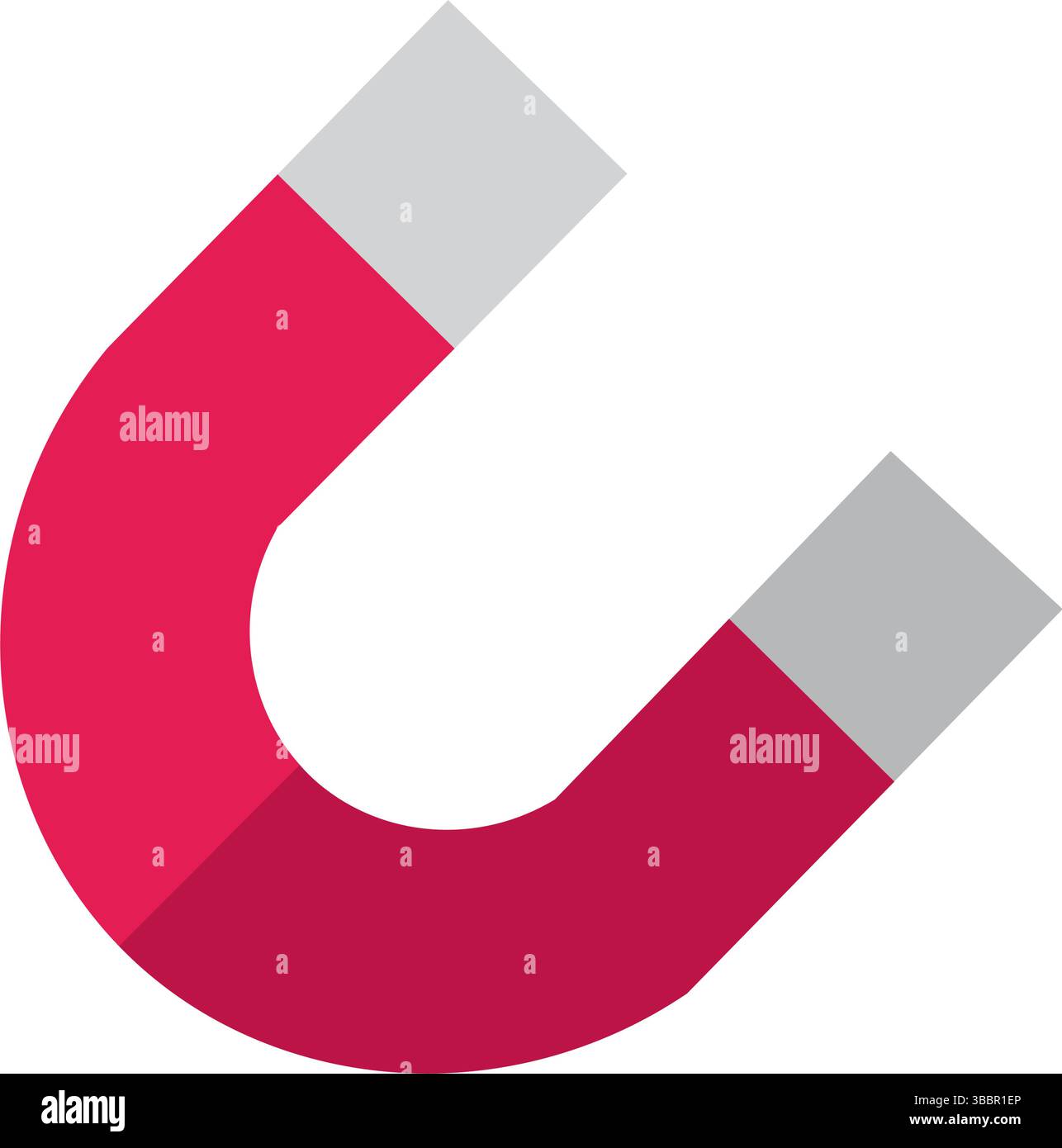 Red horseshoe style magnet. Vector illustration Stock Vector Image ...