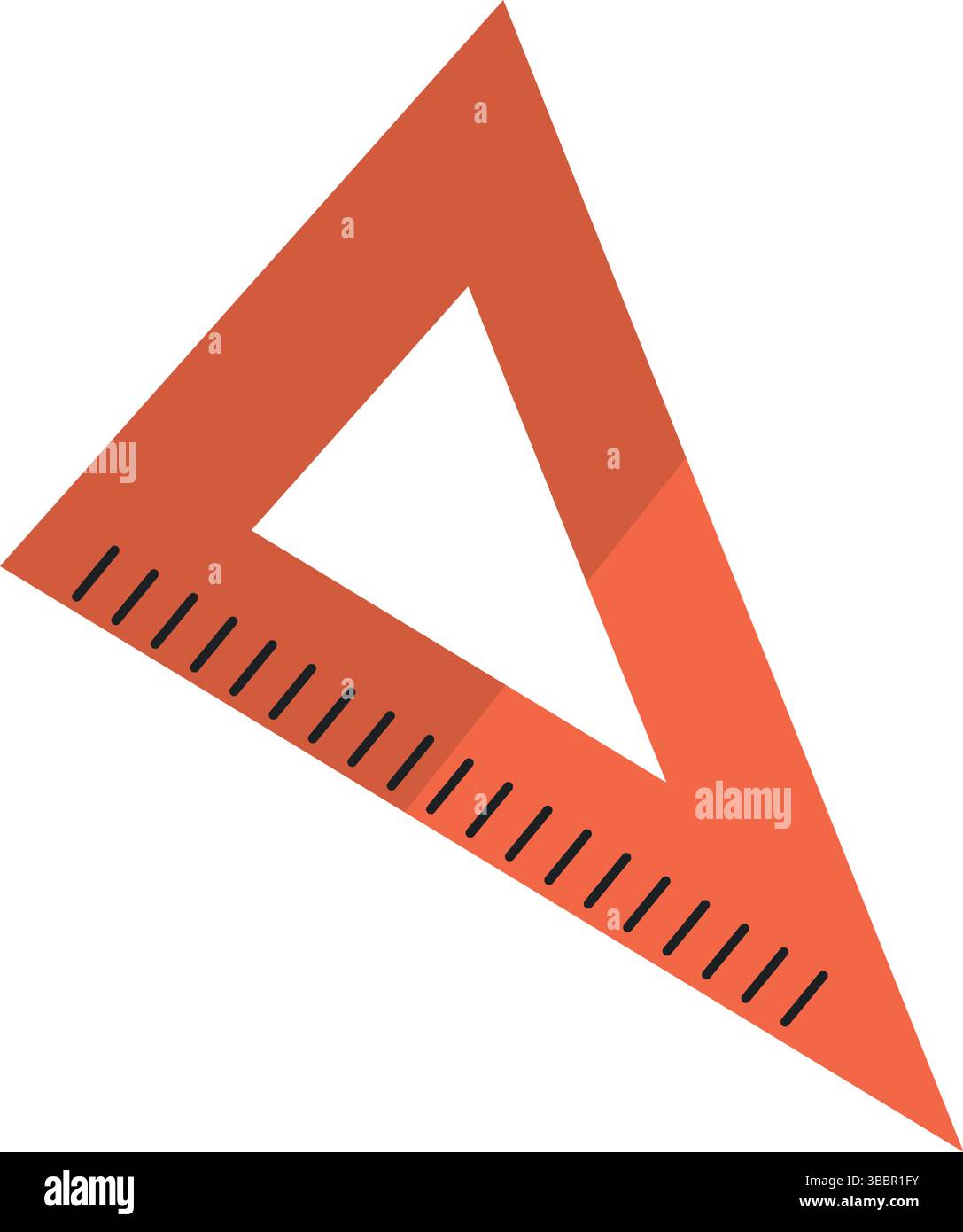 Red triangle ruler icon. Vector illustration Stock Vector Image & Art - Alamy