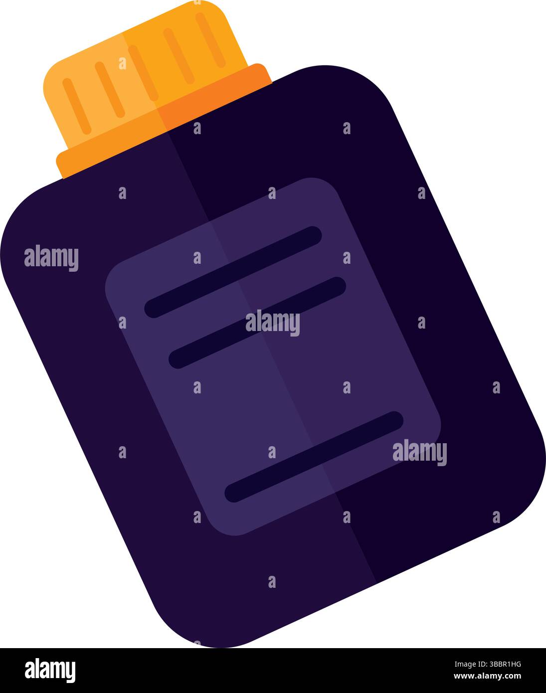 Dark supplement bottle. Vector illustration Stock Vector Image & Art ...