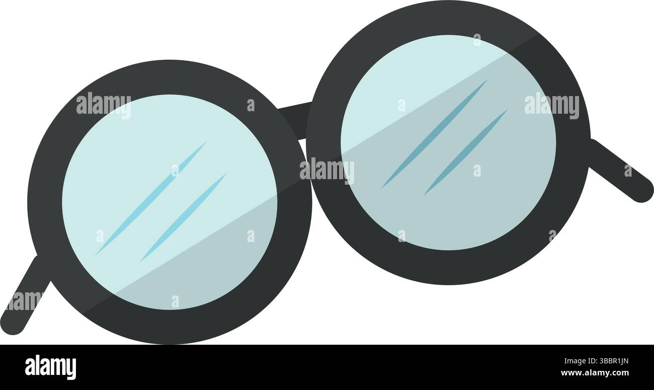 Round eyeglasses icon. Vector illustration Stock Vector Image & Art - Alamy