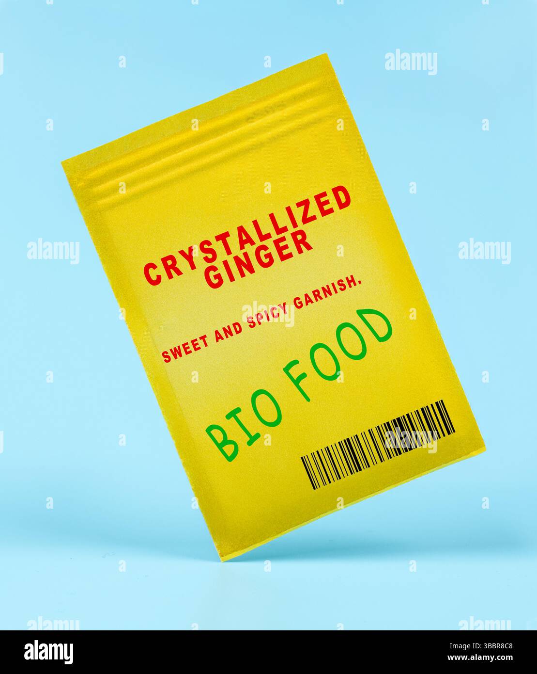 Crystallised ginger. Sweet and spicy garnish. Slices of ginger coated ...