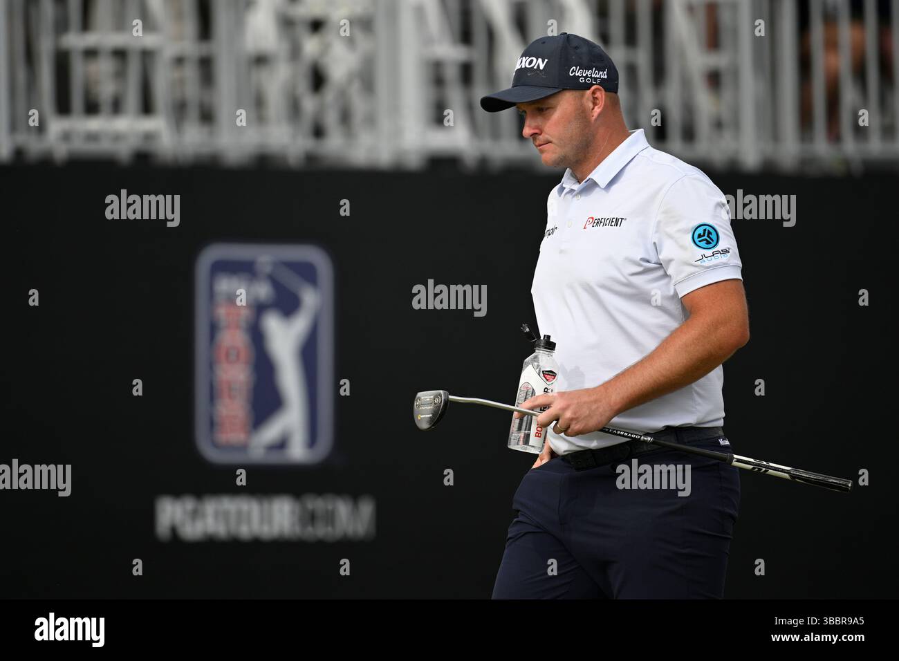 Sepp Straka, of Austria, walks on the 14th green during the third round ...