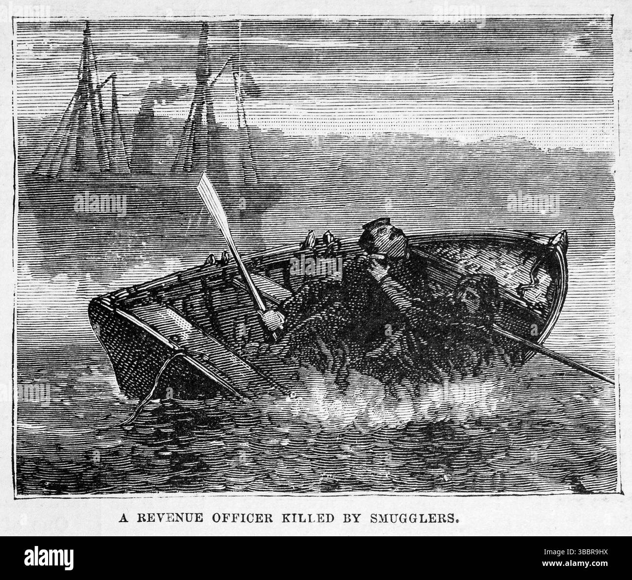 A revenue officer killed by smugglers (1878). Depicts smuggling in ...