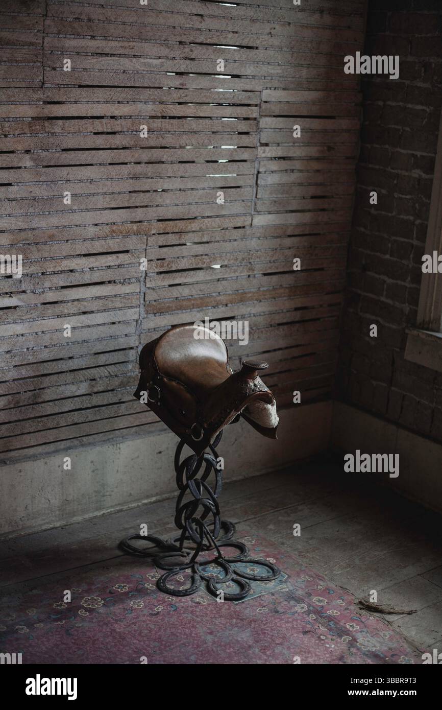 Vintage saddle room hi-res stock photography and images - Alamy