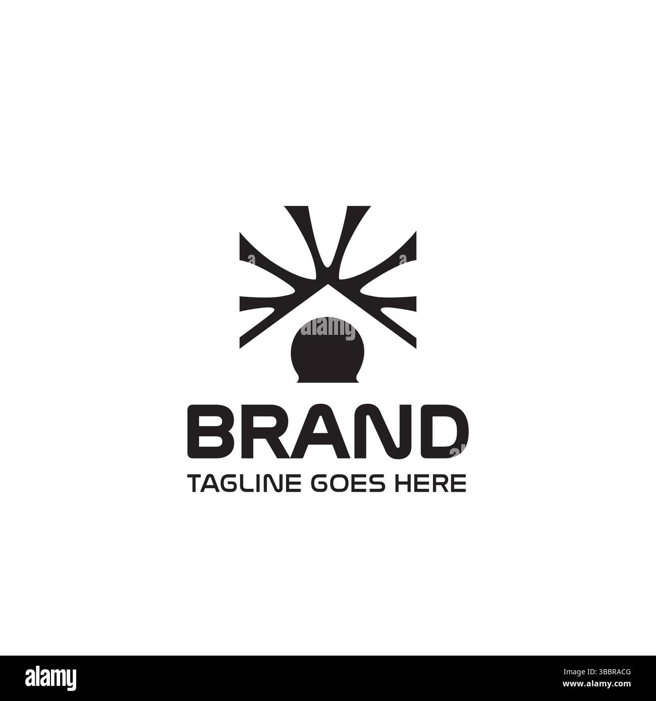 Abstract Symbolic Logo, Modern Growth and Innovation Stock Vector Image ...