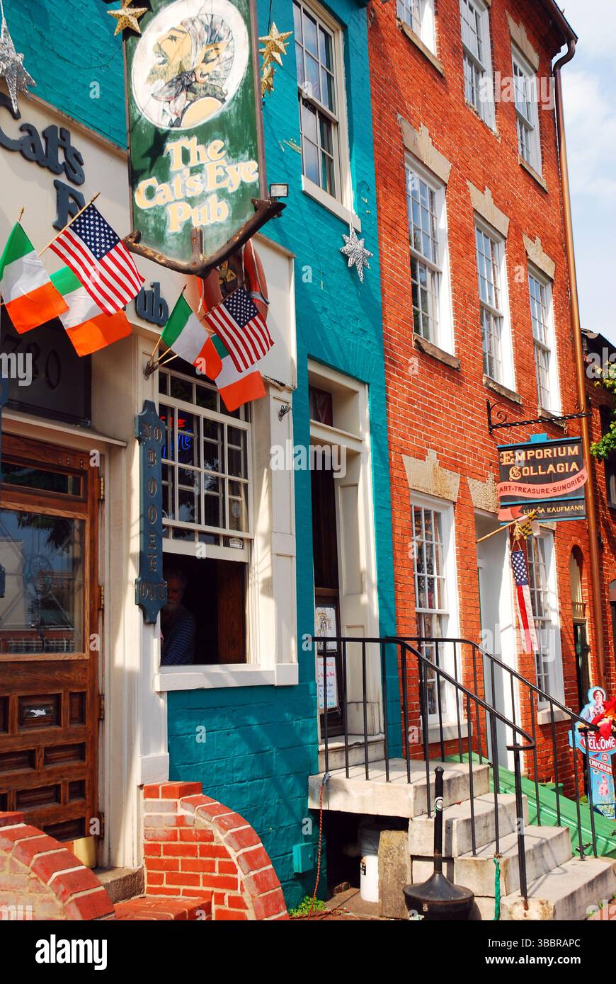 An Irish style pub is set in a historic building of Baltimore’s Fells ...
