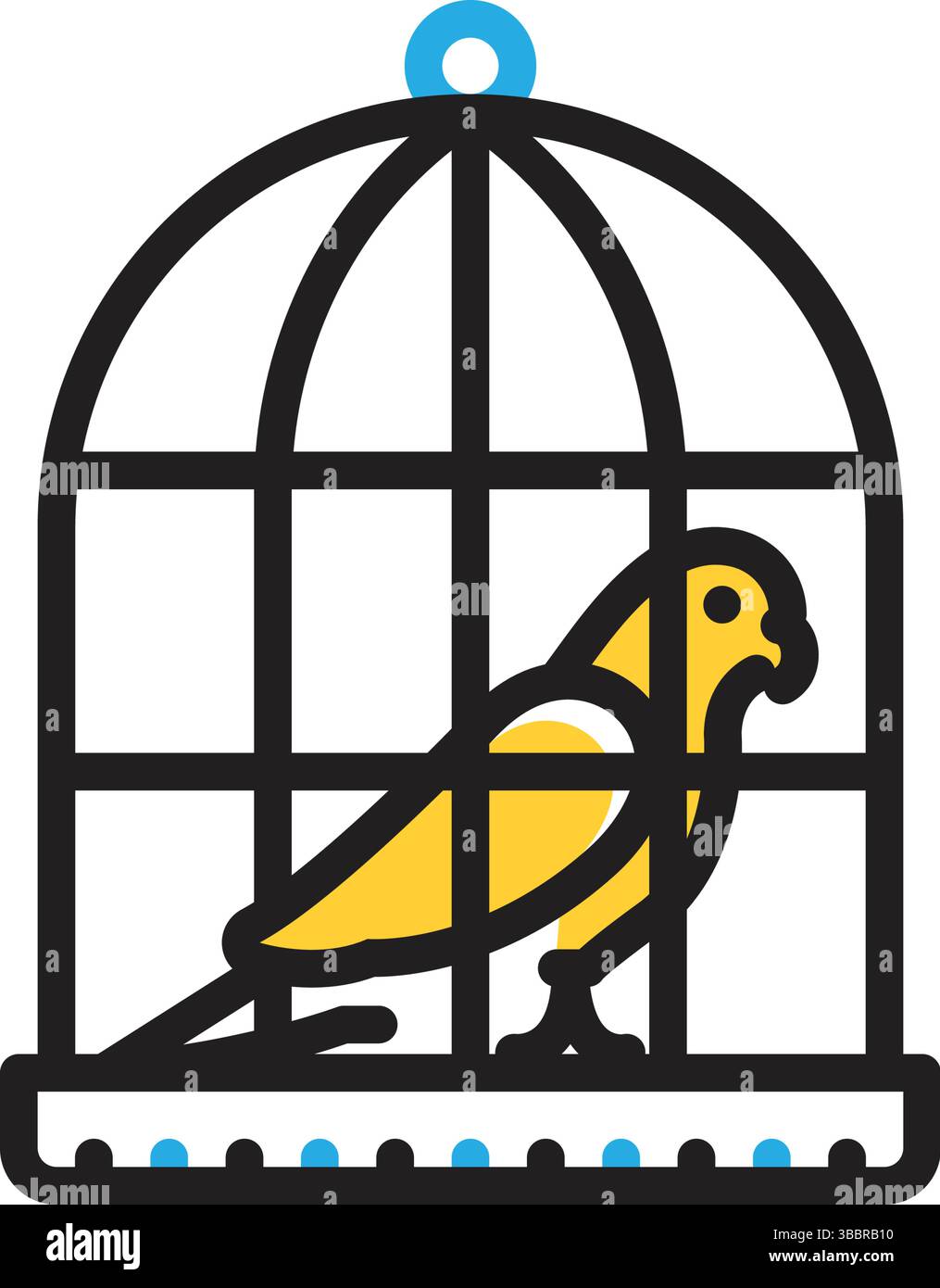 Icon for parrot in a cage,parrot Stock Vector Image & Art - Alamy