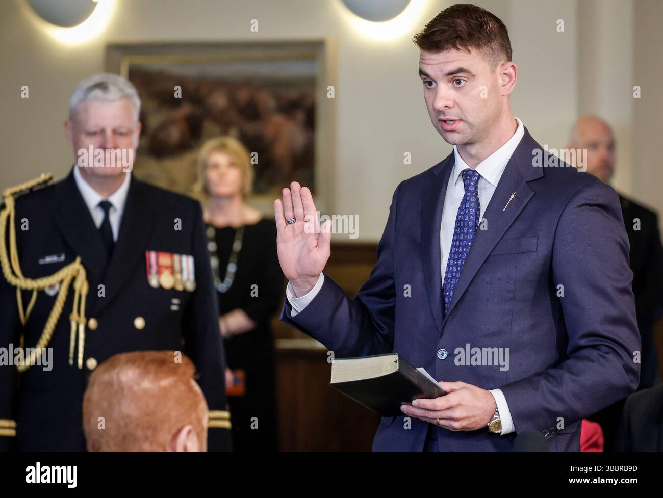 Calgary, Canada. 16th May, 2025. New Minister of Municipal Affairs, Dan ...