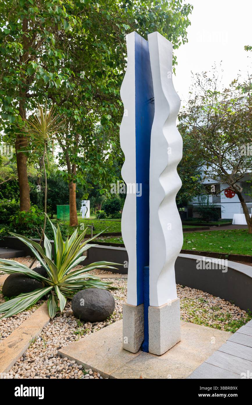 Auroville, India - January 2024 - Roger Anger's sculpture realized in ...