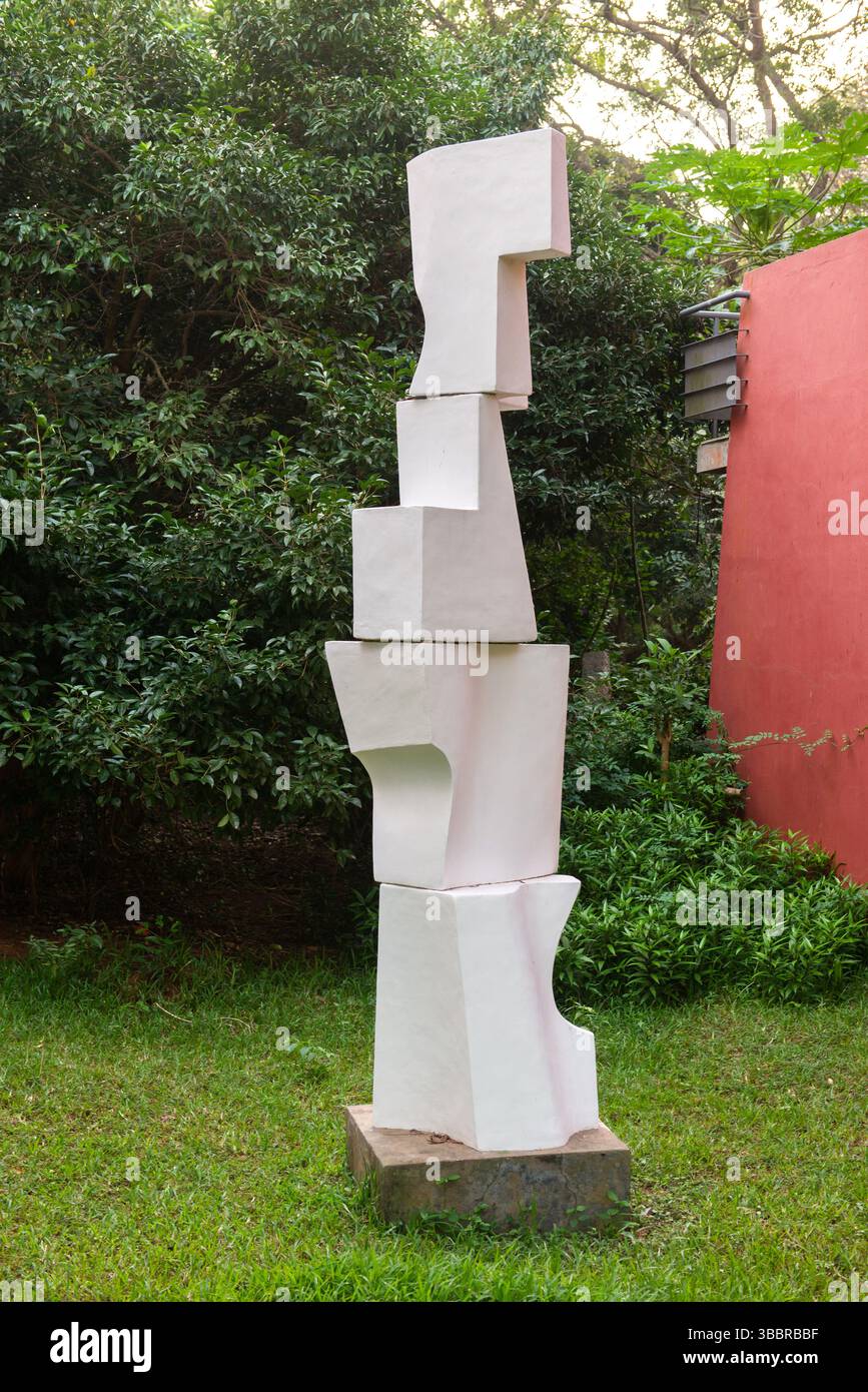 Auroville, India - January 2024 - Roger Anger's sculpture realized in ...