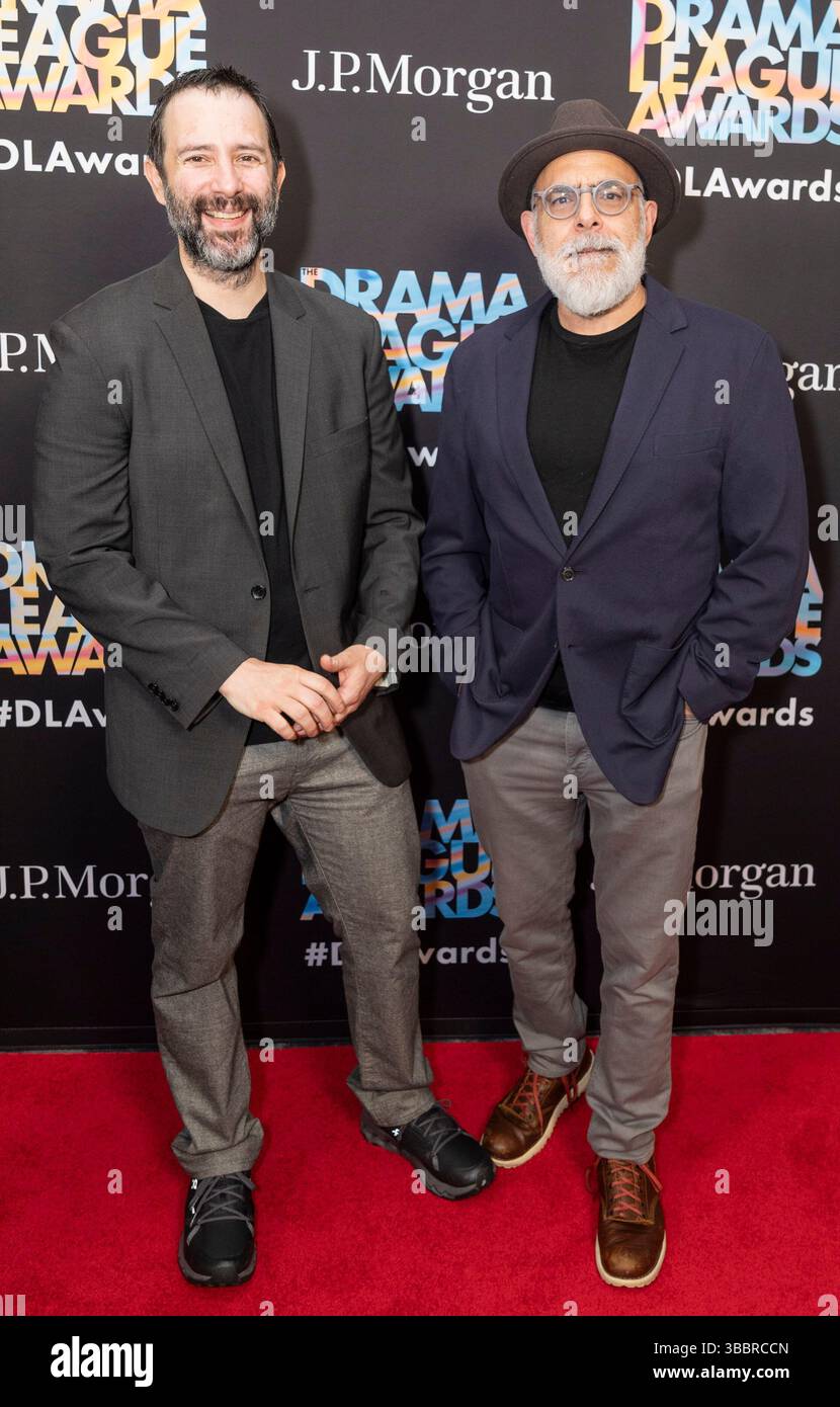 New York, USA. 16th May, 2025. Itamar Moses and David Yazbek attend ...
