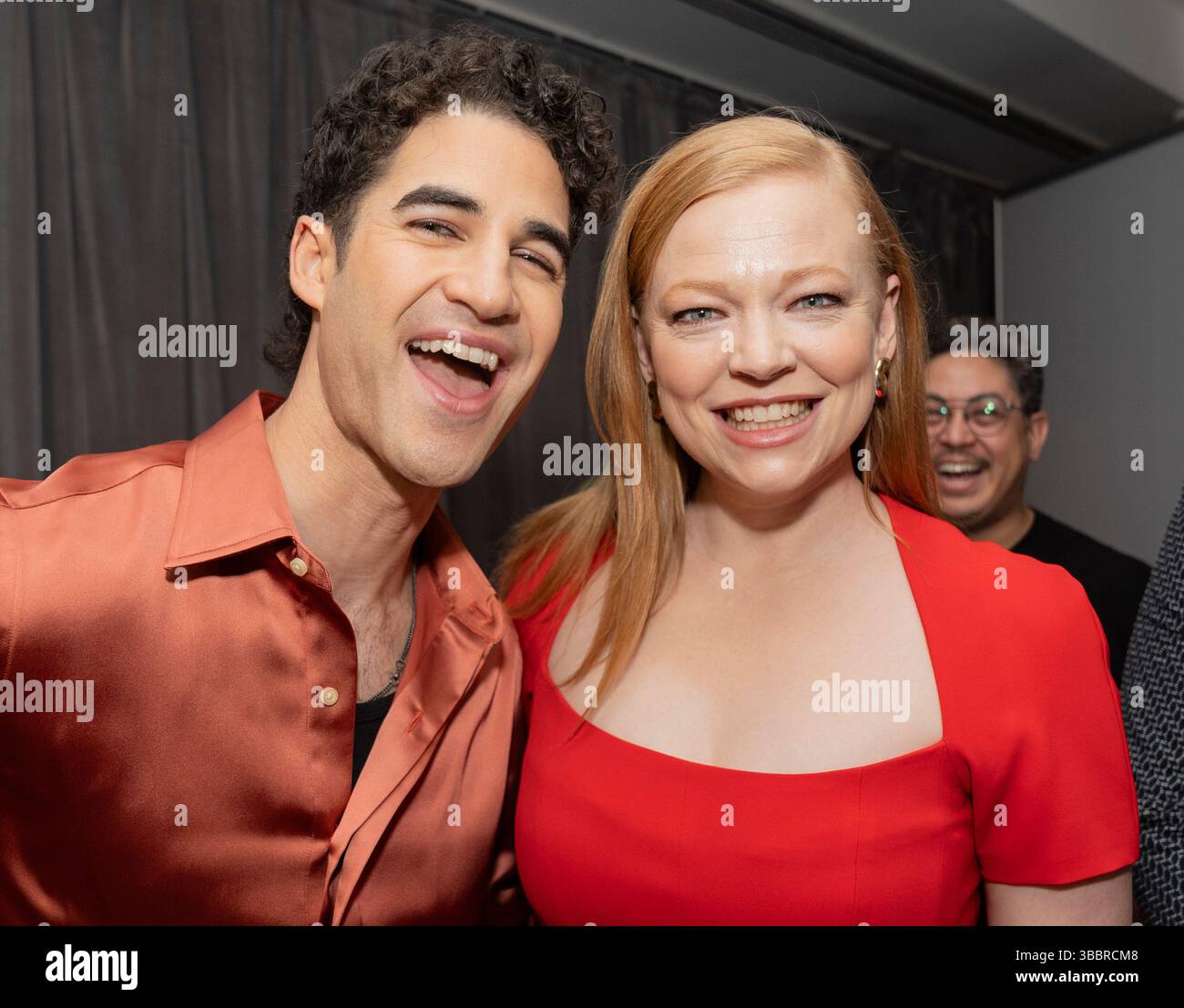 New York, USA. 16th May, 2025. Darren Criss and Sarah Snook attend 2025 ...