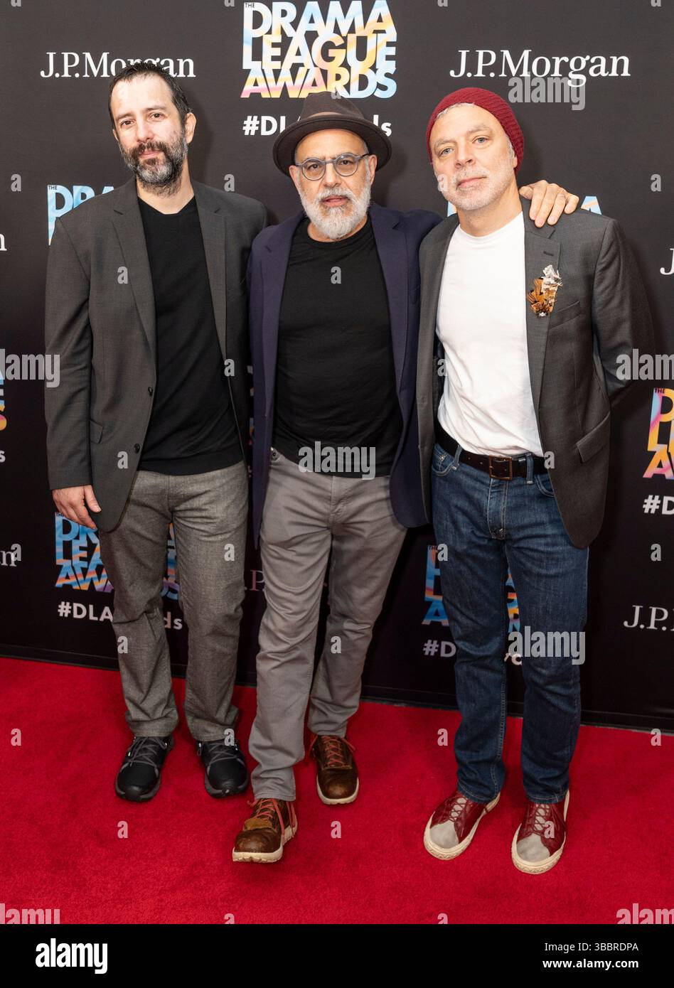 New York, USA. 16th May, 2025. Itamar Moses, David Yazbek, Erik Della ...