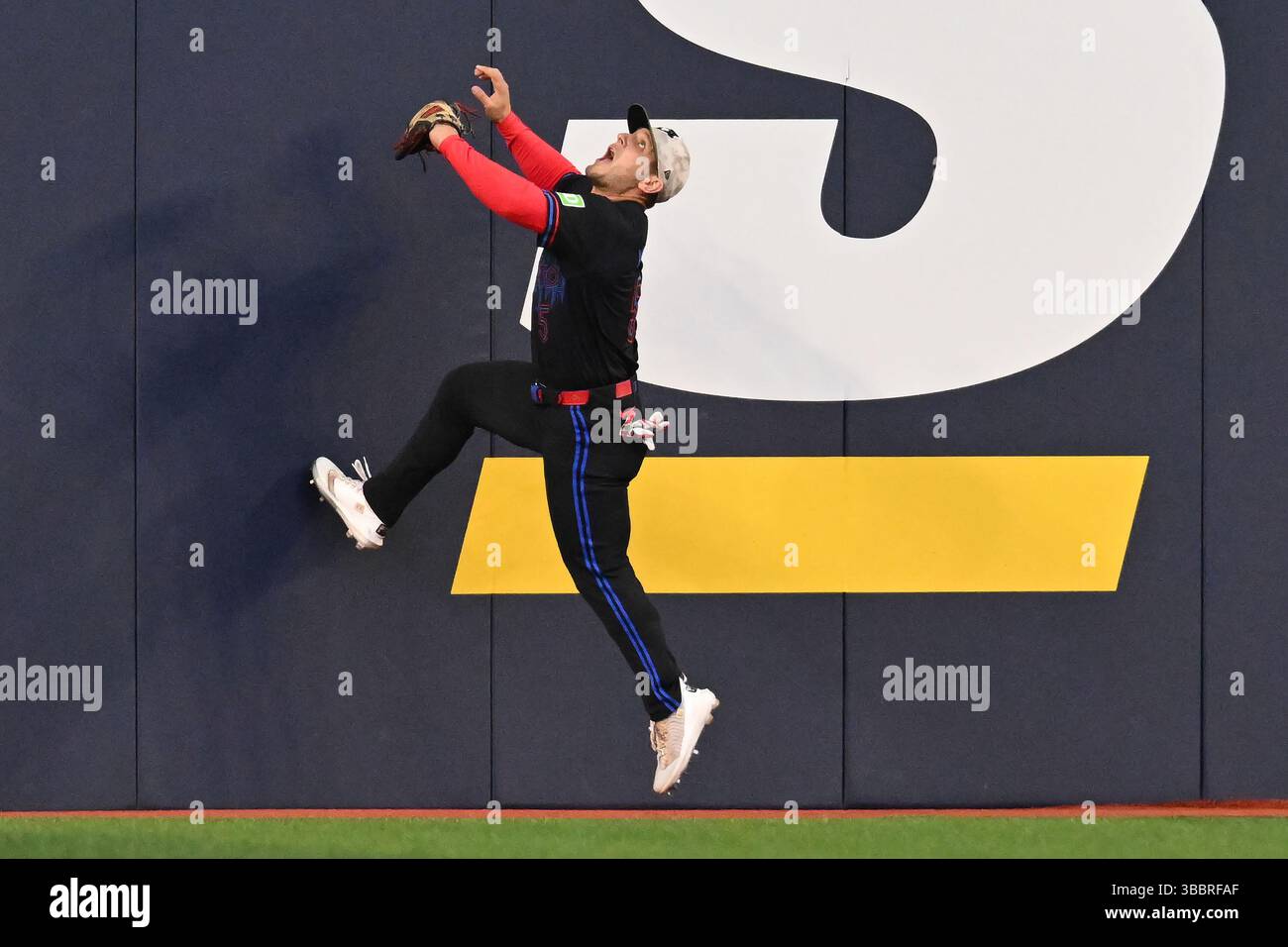Toronto, Canada. 16th May, 2025. Toronto Blue Jays centre-fielder ...