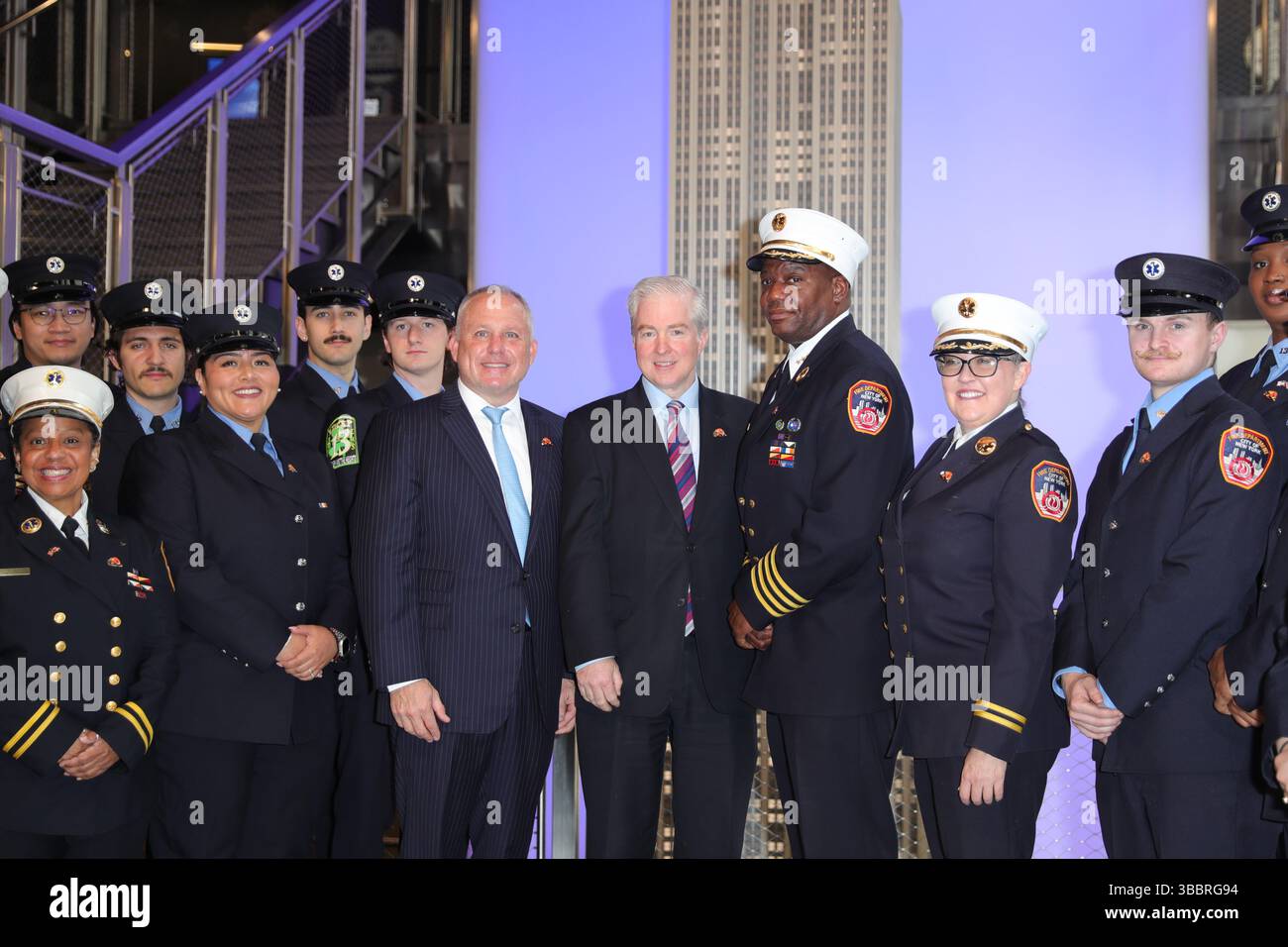 NEW YORK, NY - MAY 16: FDNY Fire Commissioner Robert Tucker and Chief ...