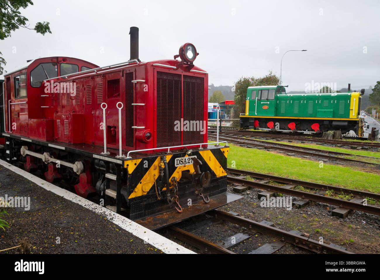 Industrial diesel shunting locomotives at Kawakawa Station, Bay of ...