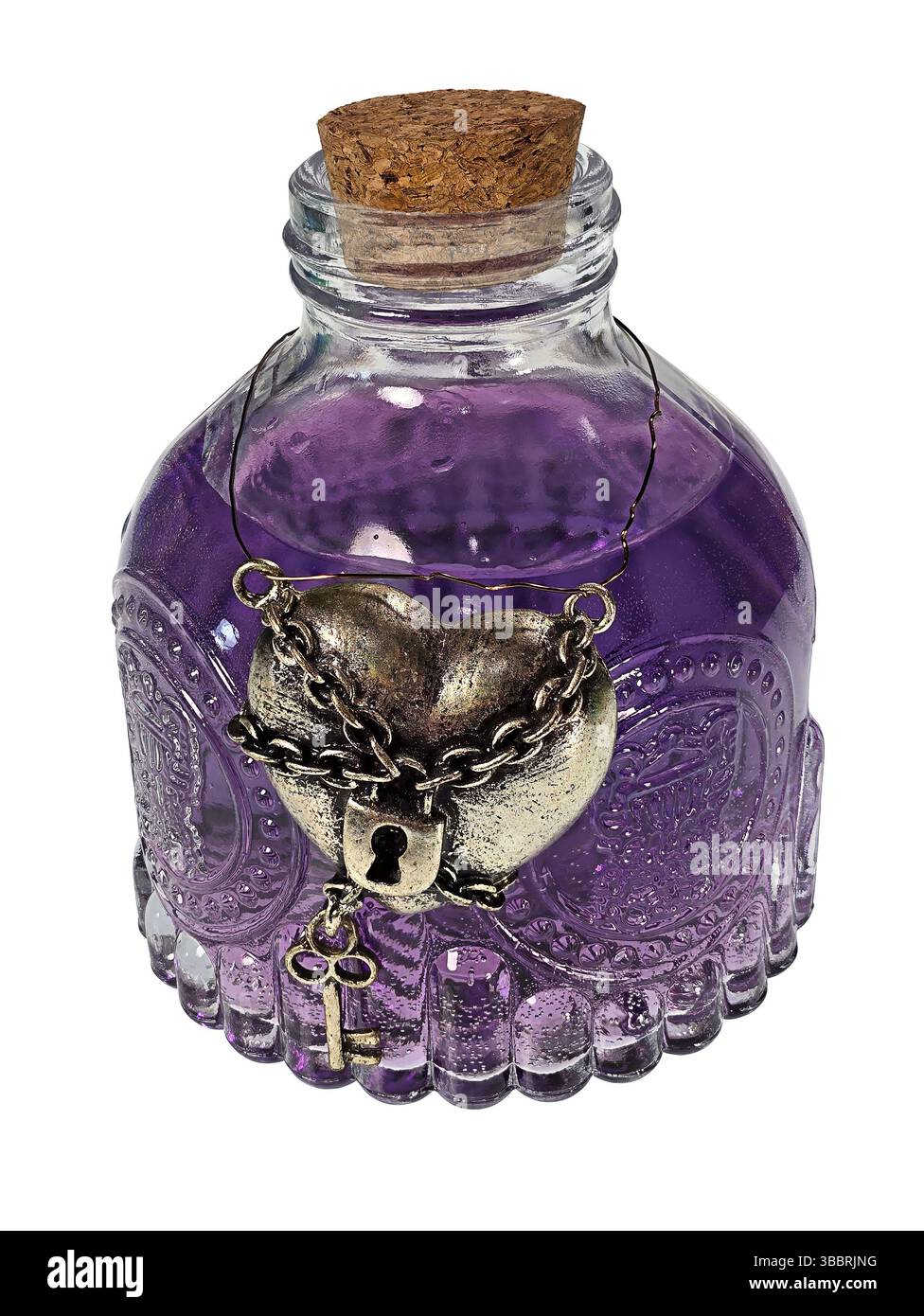 A colorful magic potion in a bottle with heart symbols Stock Photo - Alamy
