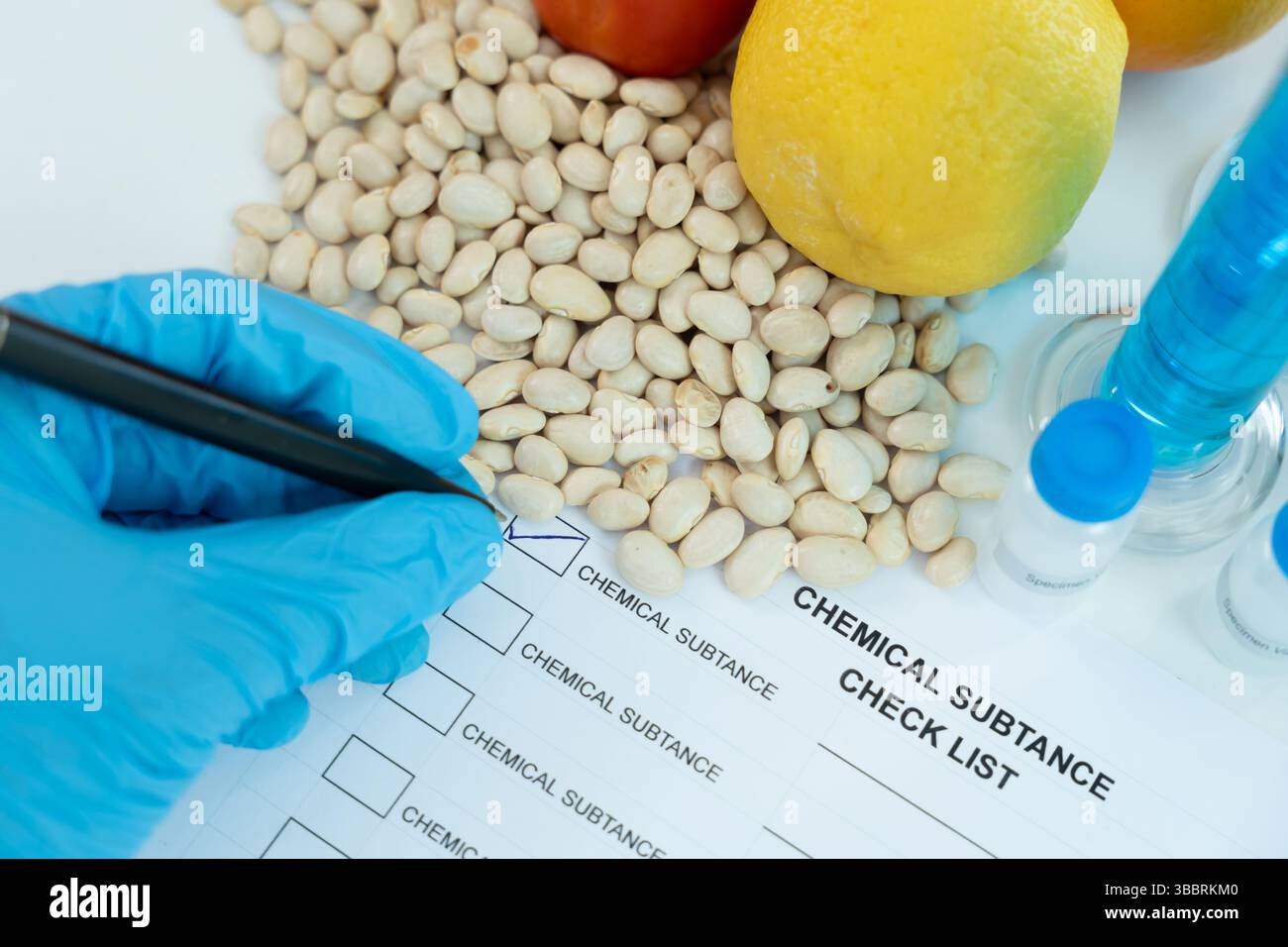 Chemical substance check list for chemical food residues in laboratory ...