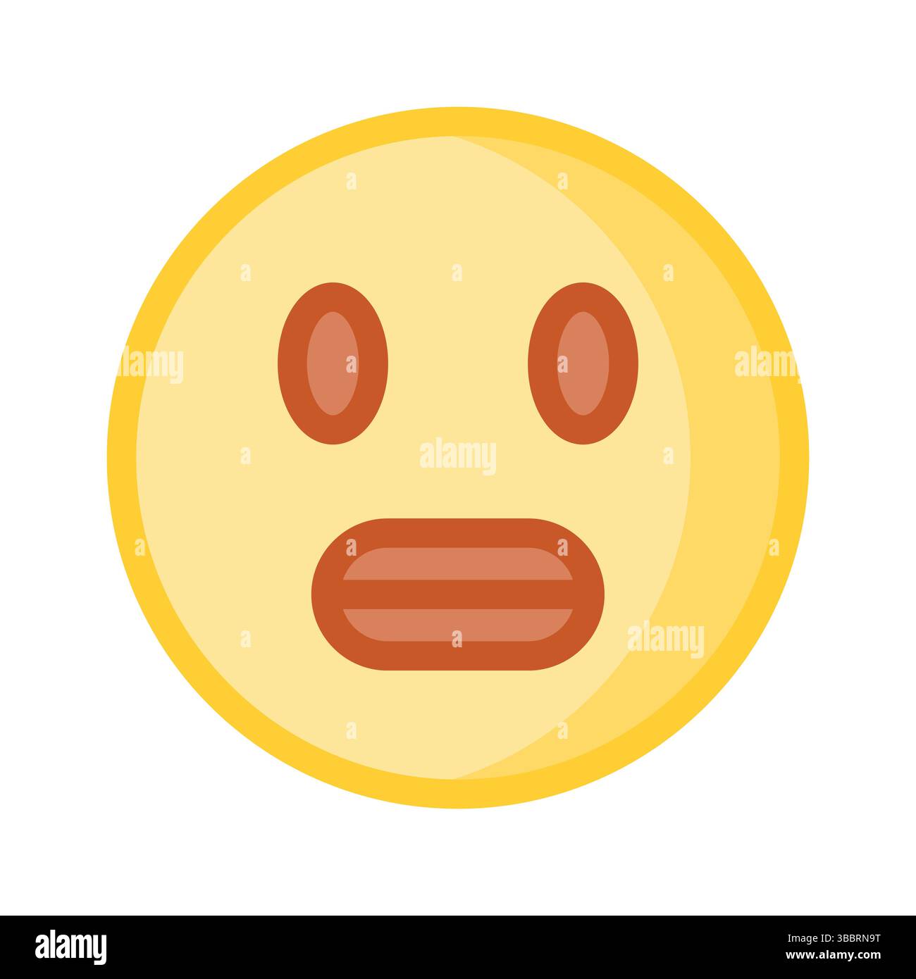 Scared emoji icon design, ready to use vector Stock Vector Image & Art ...