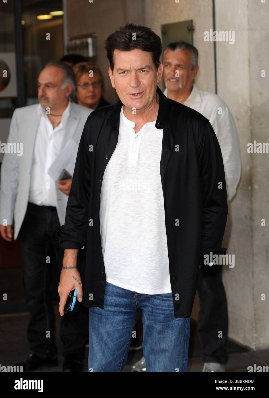 London, UK. 16th June, 2016. Charlie Sheen pictured at the BBC Radio ...