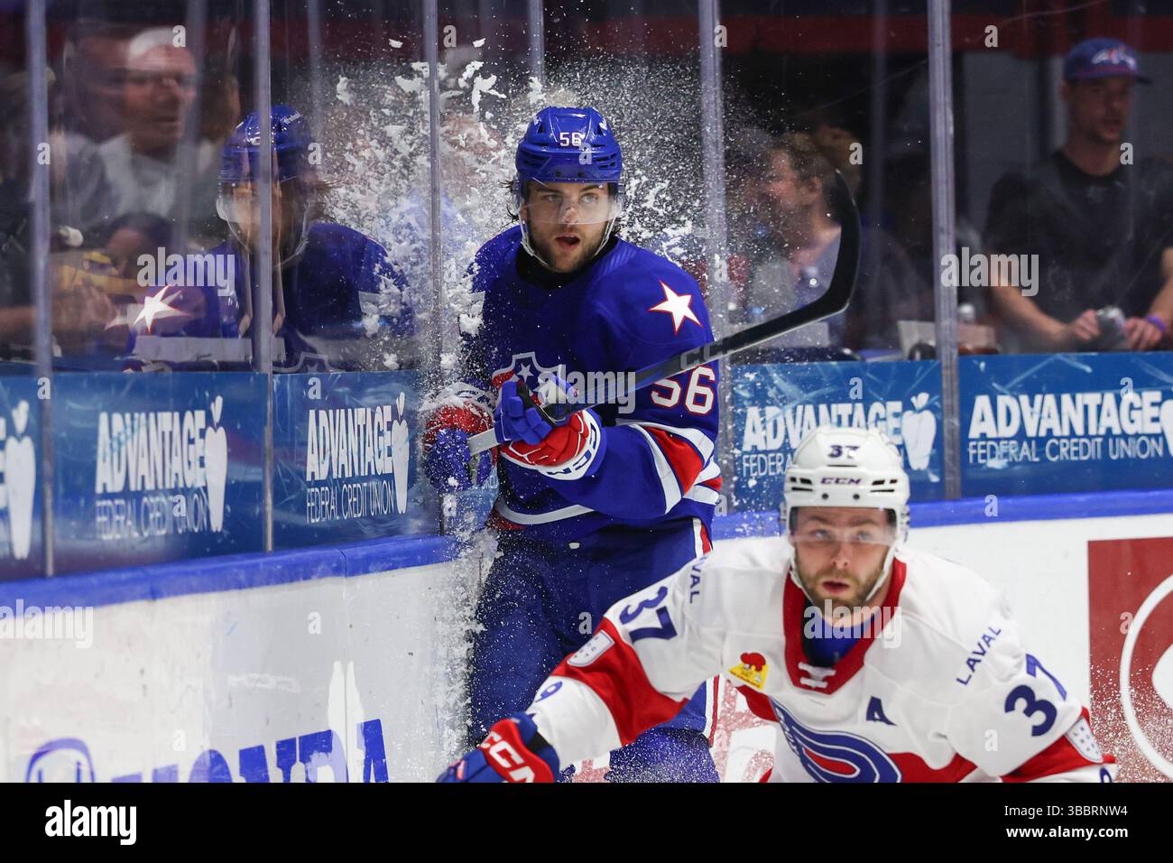 May 16th 2025: Rochester Americans defenseman Kale Clague (56) skates ...