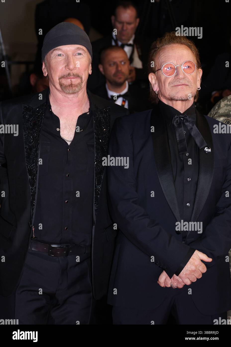 Cannes, France. 16th May, 2025. Bono and The Edge of U2 attend the ...