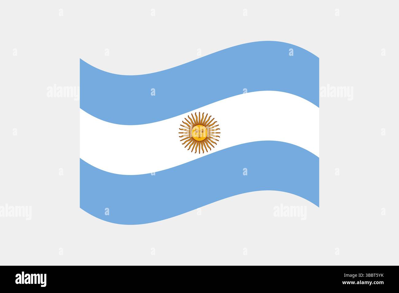Flag of Argentina. Argentina flag official colors and proportion ...