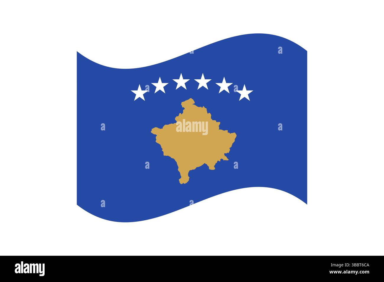 Flag of Kosovo. Kosovo flag official colors and proportion digital ...