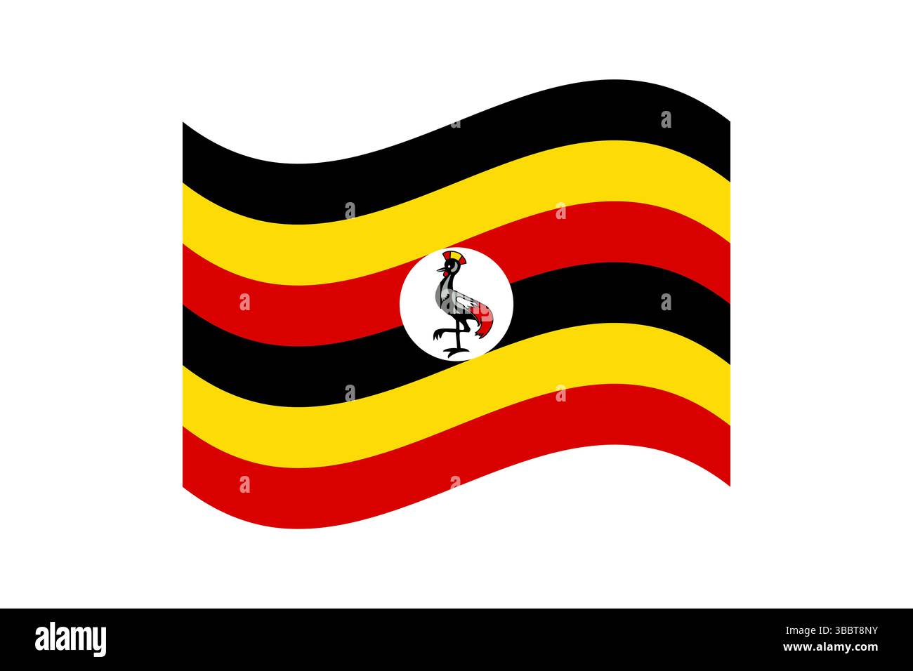 Flag of Uganda. Uganda flag official colors and proportion digital ...