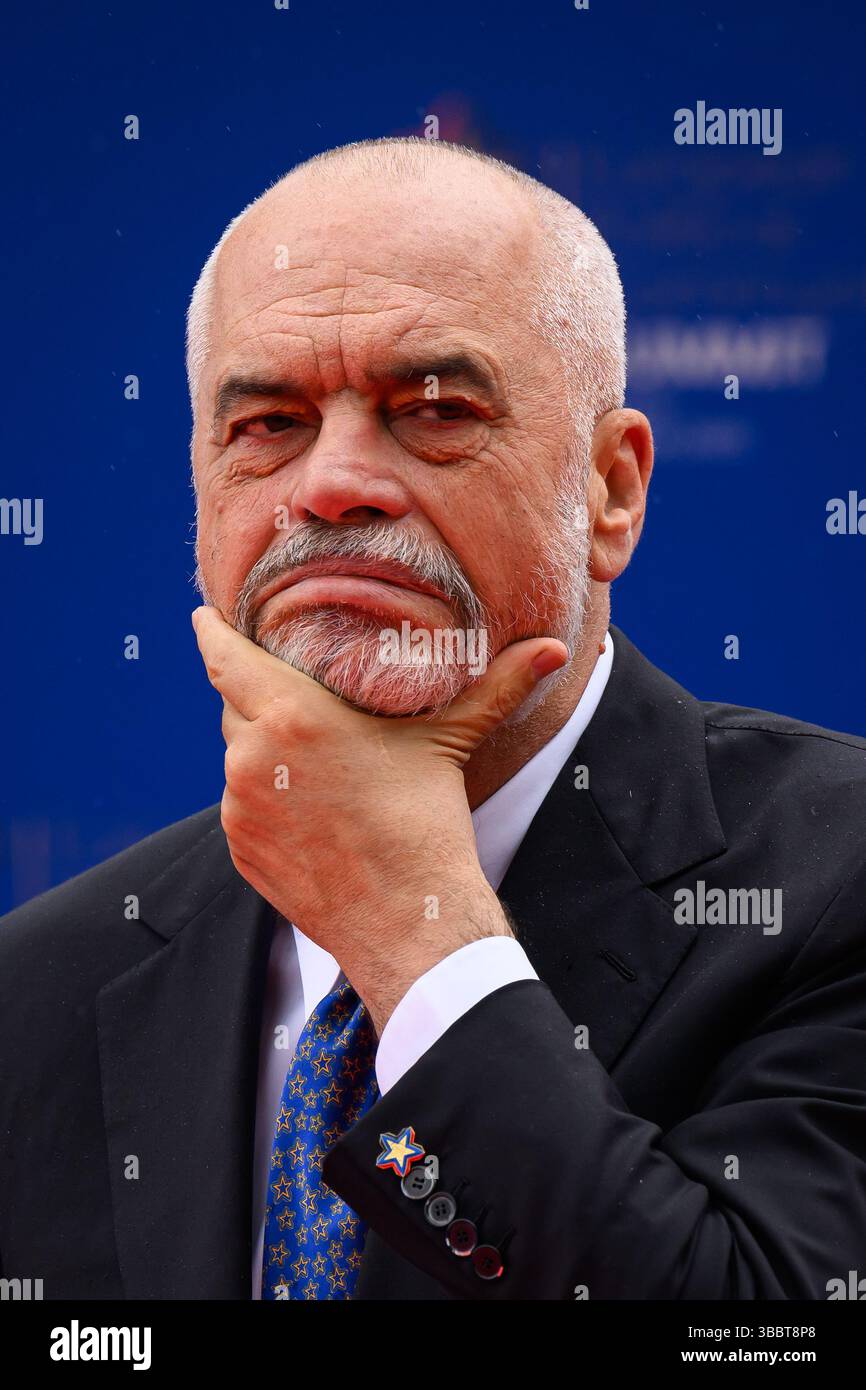 Albanian Prime Minister Edi Rama arrives at the European Political ...