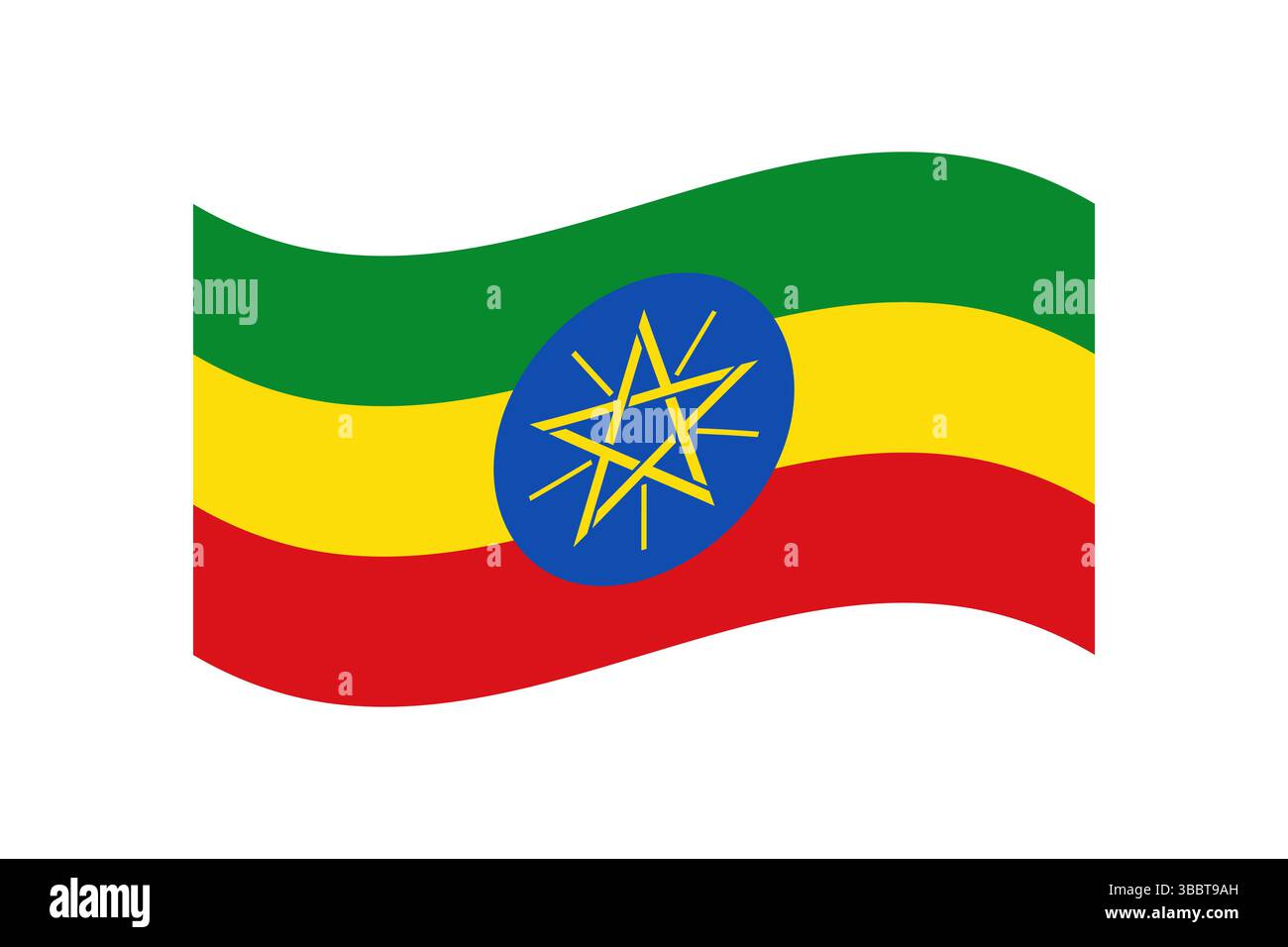 Flag of Ethiopia. Ethiopia flag official colors and proportion digital ...