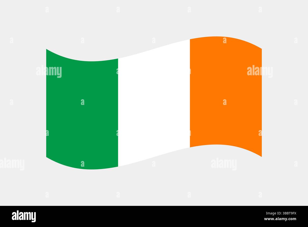 Flag of Ireland. Ireland flag official colors and proportion digital ...
