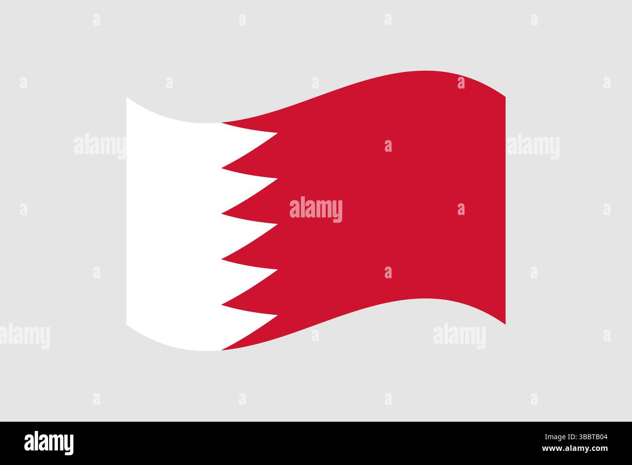 Flag of Bahrain. Bahrain flag official colors and proportion digital ...