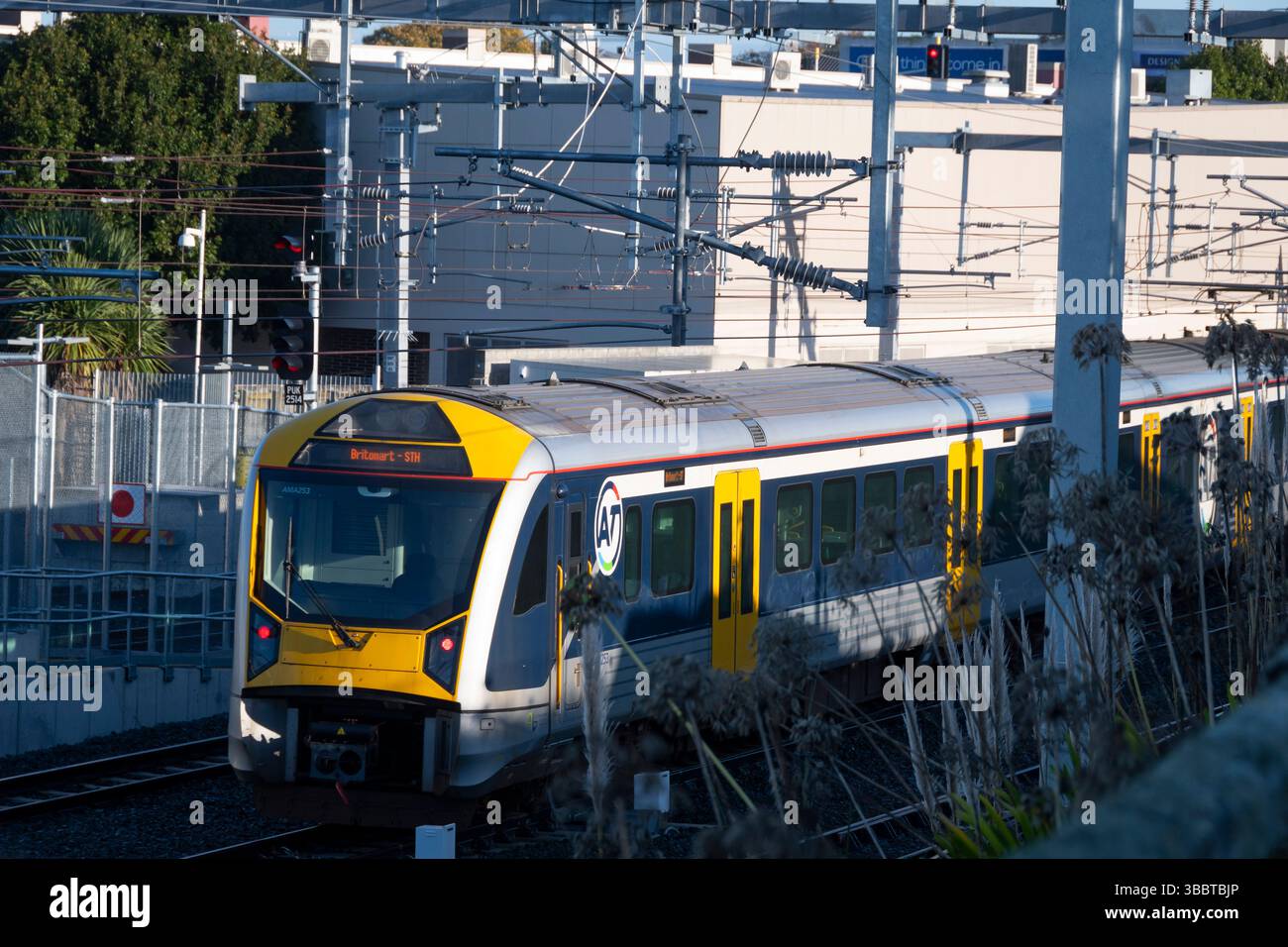 Suburban Electric train, Pukekoe, Auckland, North Island, New Zealand ...