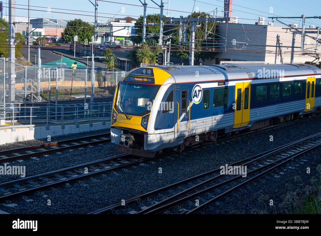 Suburban Electric train, Pukekoe, Auckland, North Island, New Zealand ...