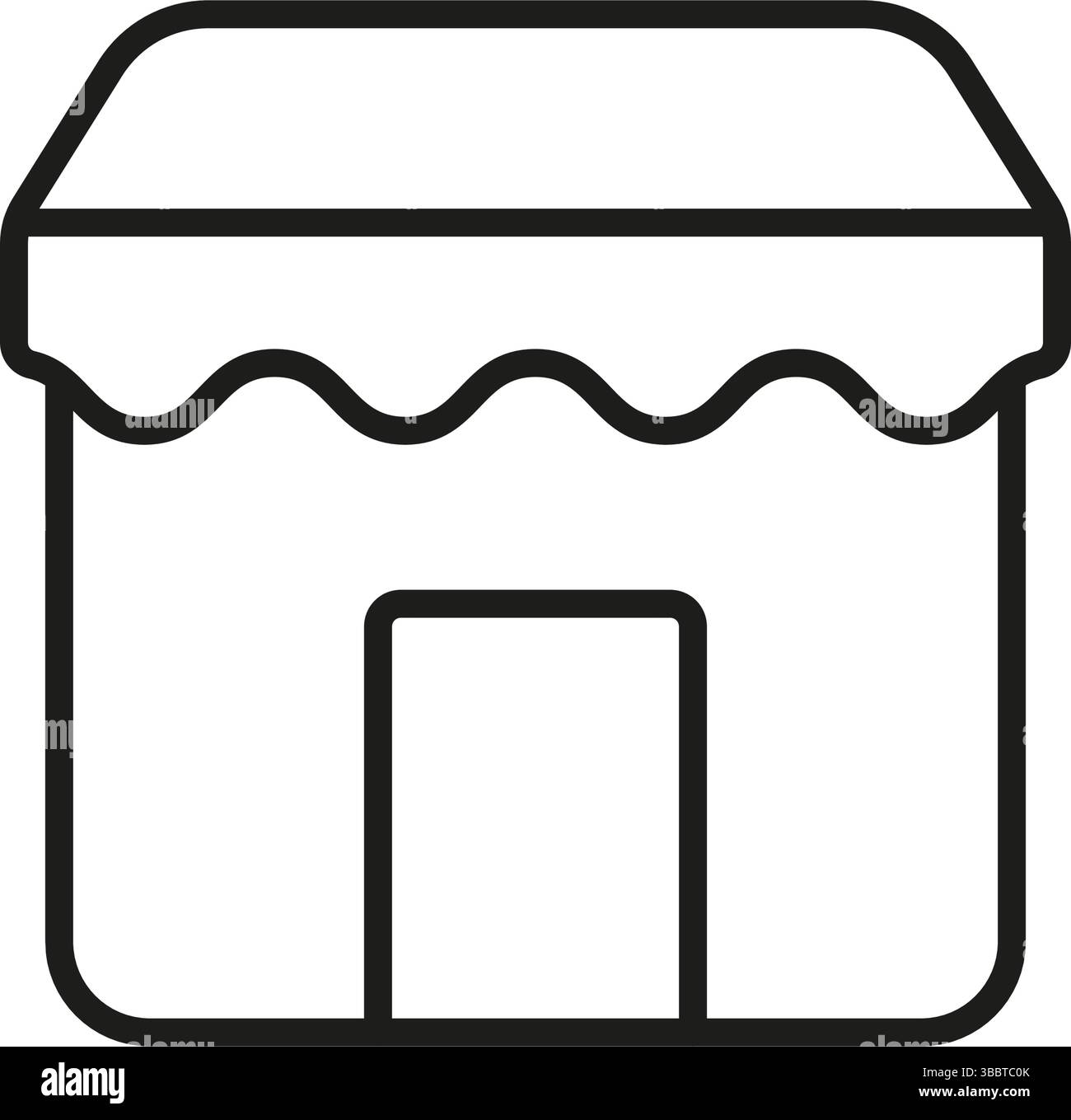 Storefront Line Icon. Retail Shop, Small Business, And Local Market ...