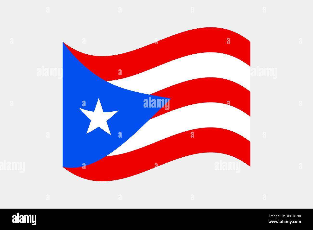 Flag of Puerto Rico. Puerto Rico flag official colors and proportion digital vector illustration ...