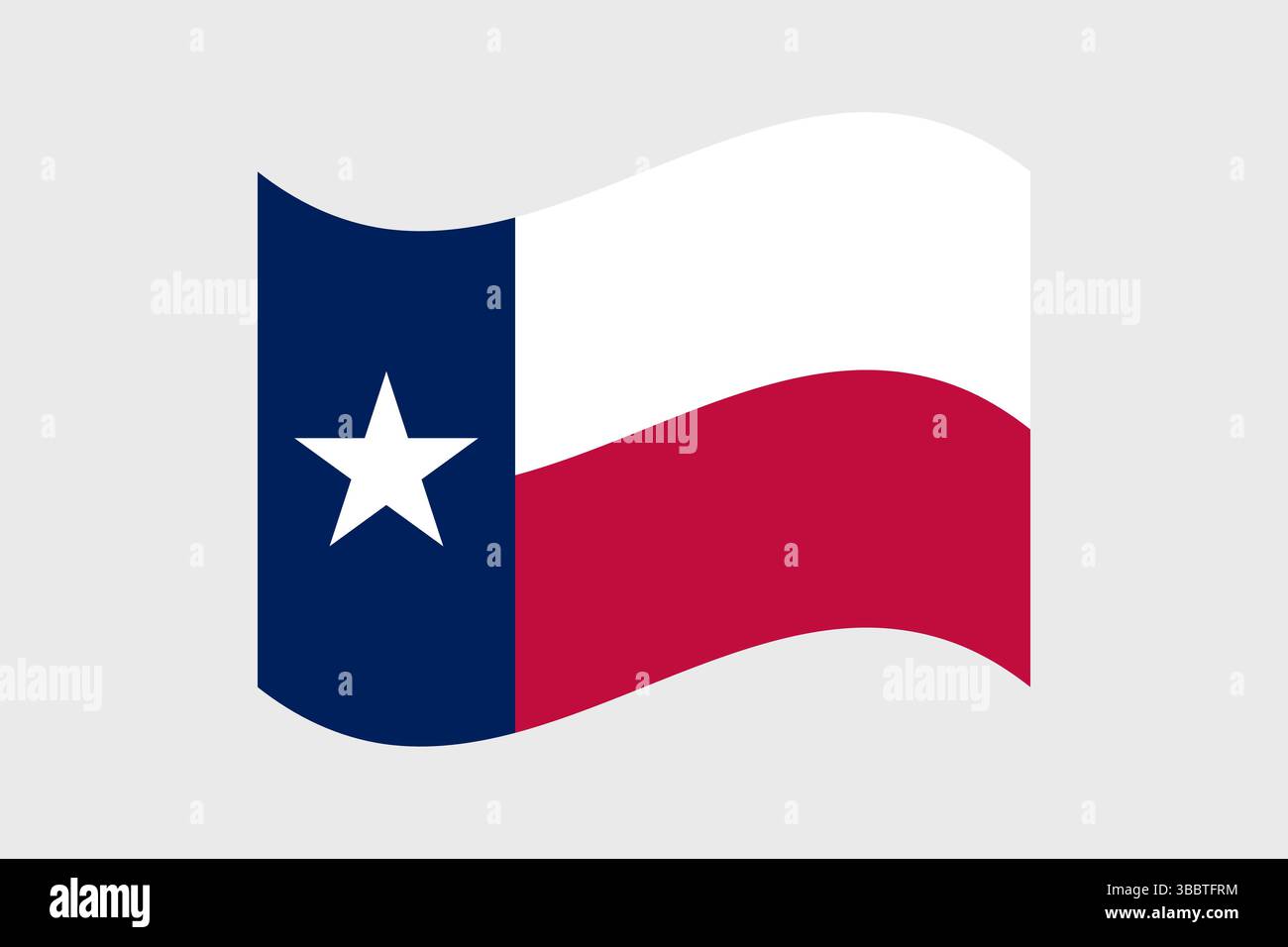 Flag of Texas. Texas wavy flag digital vector illustration. Fluttering ...