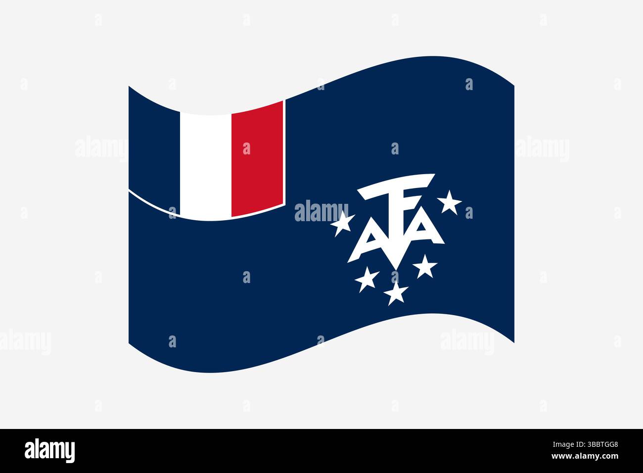 Flag of French Southern and Antarctic Territory. French Southern and ...