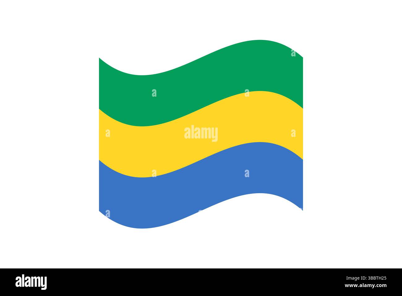 Flag of Gabon. Gabon flag official colors and proportion digital vector ...