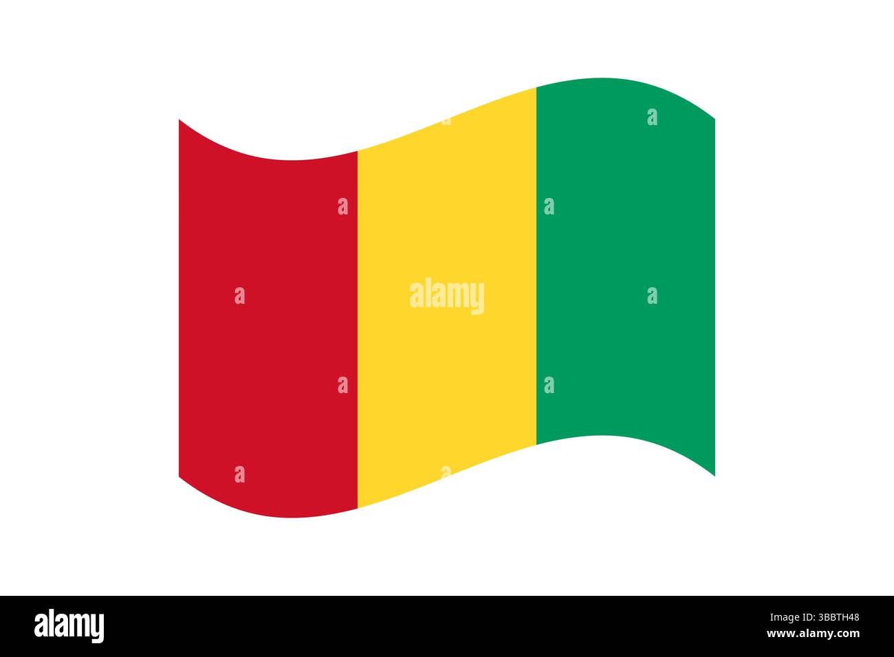Flag of Guinea. Guinea flag official colors and proportion digital ...