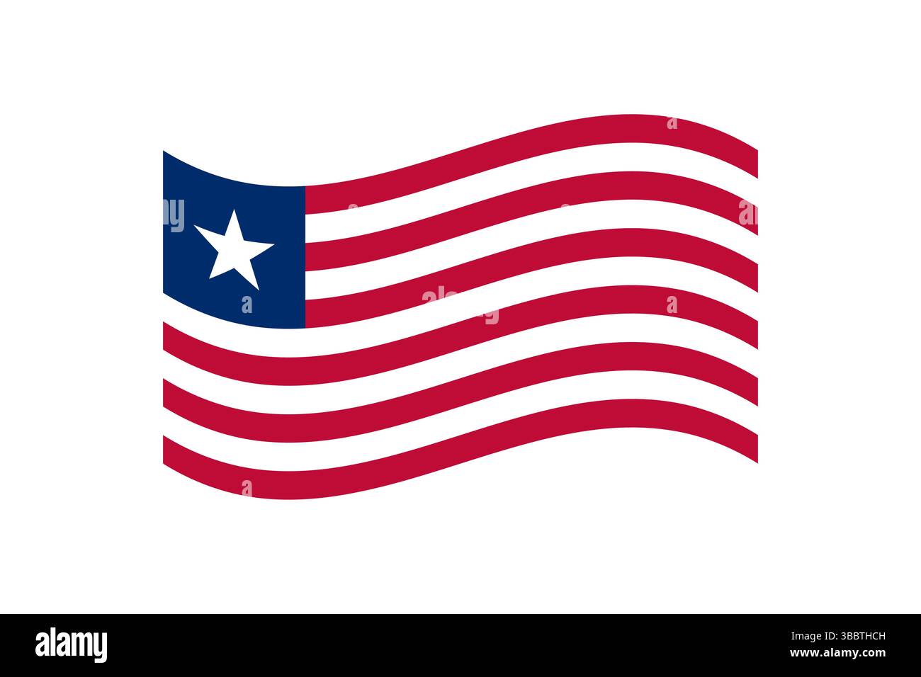 Flag of Liberia. Liberia flag official colors and proportion digital ...
