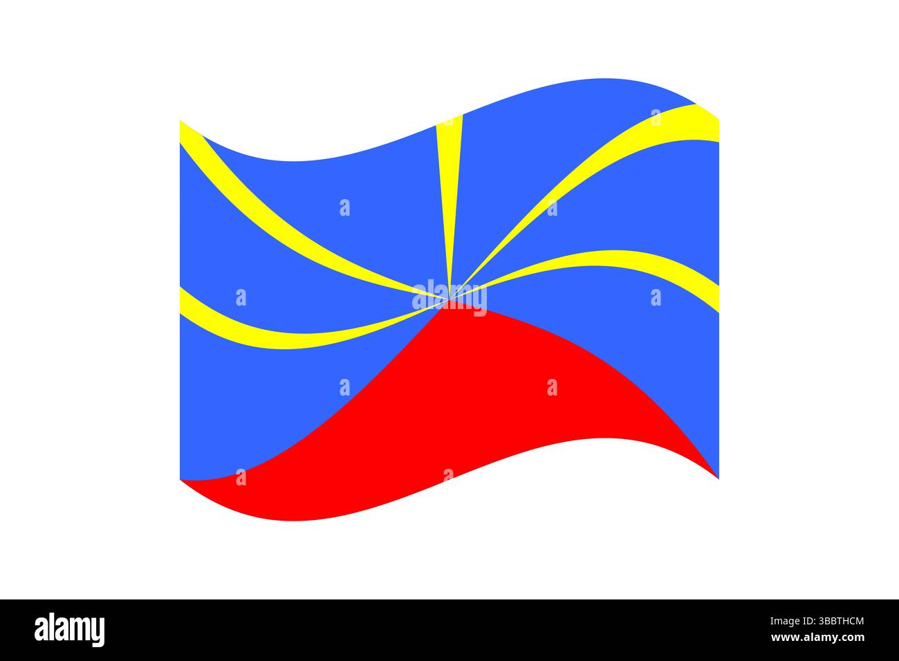 Flag of Reunion. Reunion flag official colors and proportion digital ...