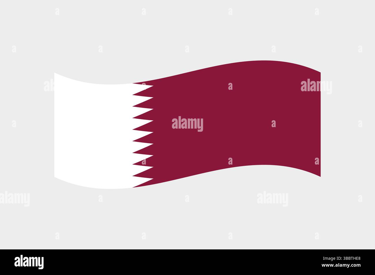 Flag of Qatar. Qatar flag official colors and proportion digital vector ...