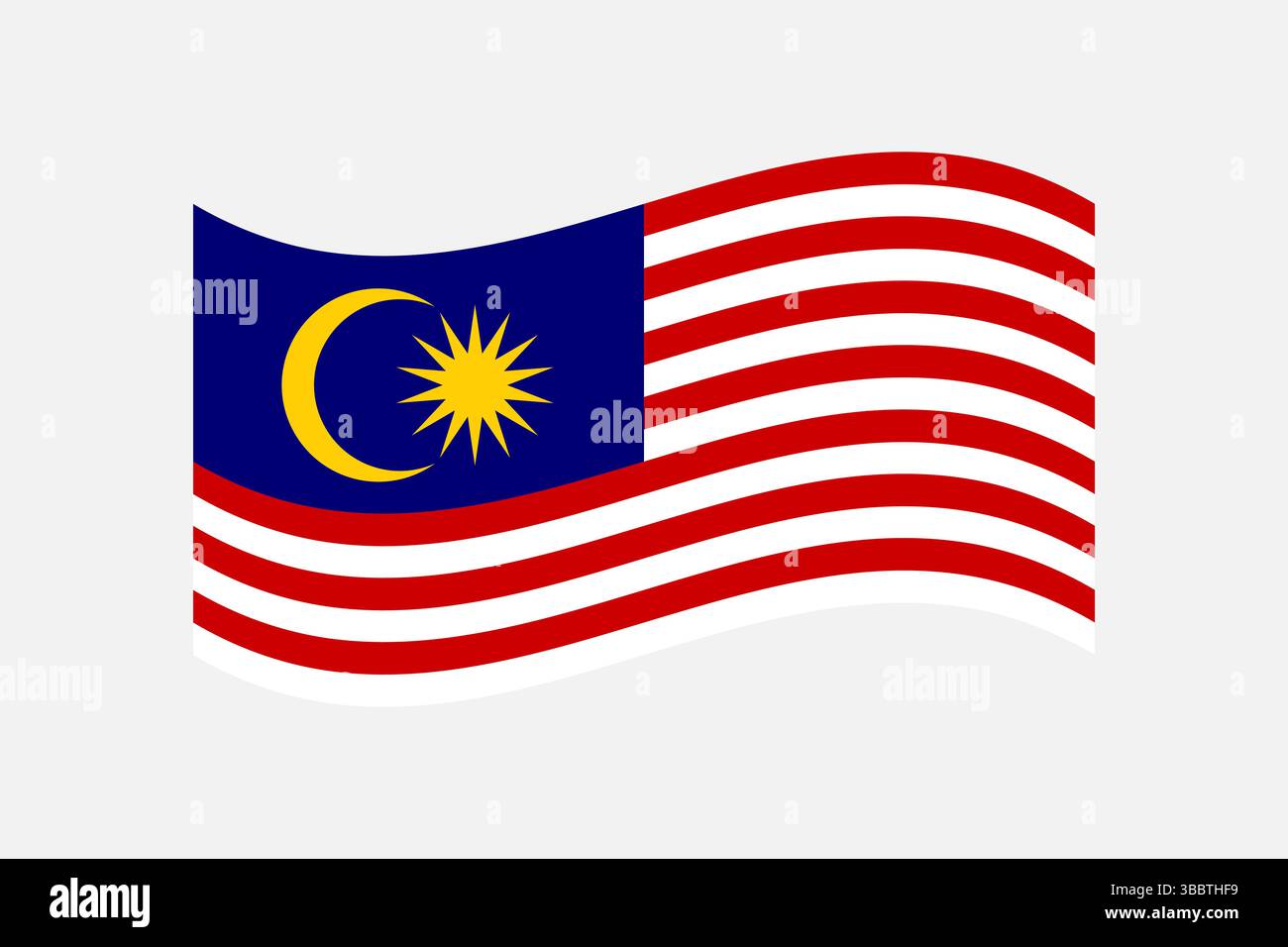 Flag of Malaysia. Malaysia flag official colors and proportion digital ...