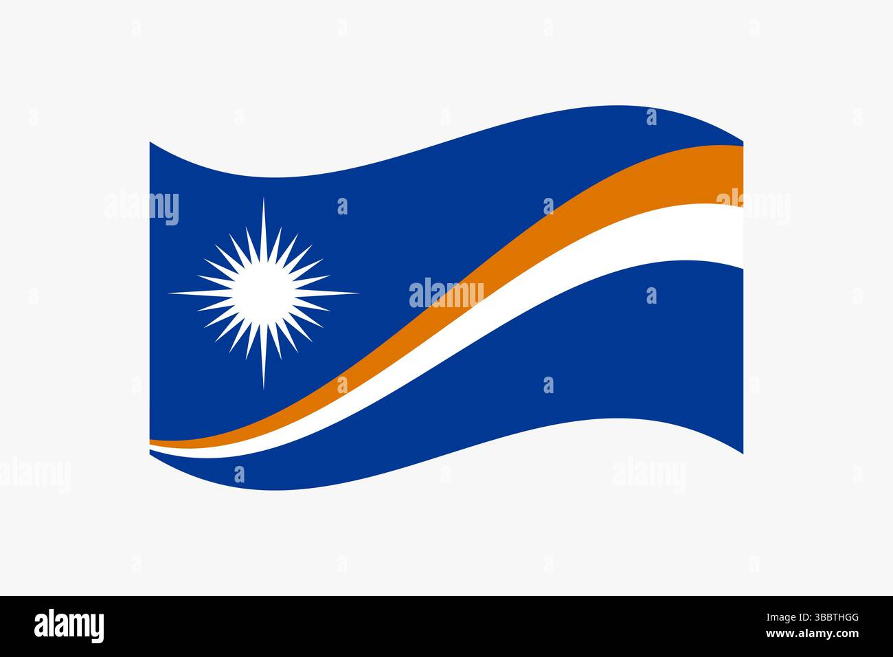 Flag of Marshall Islands. Marshall Islands flag official colors and ...